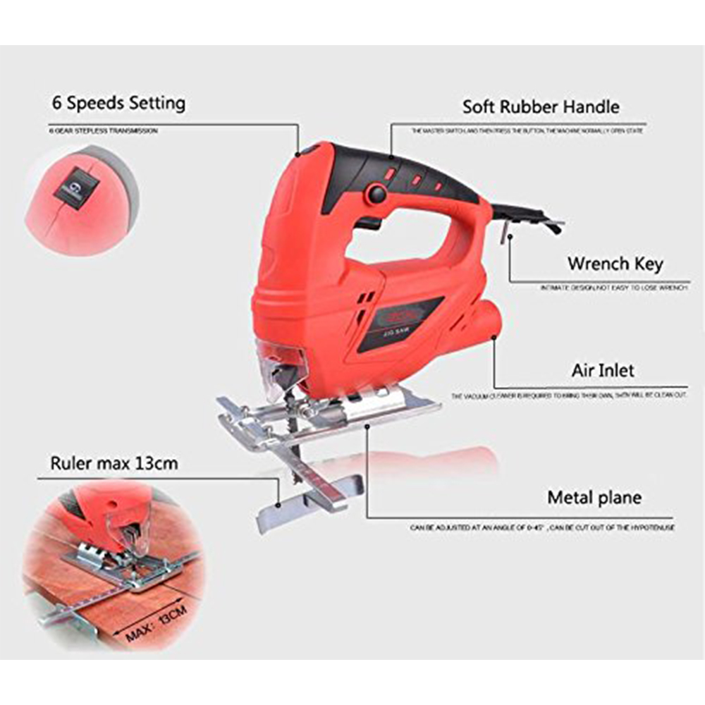 Ηλεκτρική Σέγα - JIGSAW ASSUR-237 - 600W - ΚΟΚΚΙΝΗ - Αποθήκη Νικολαΐδη