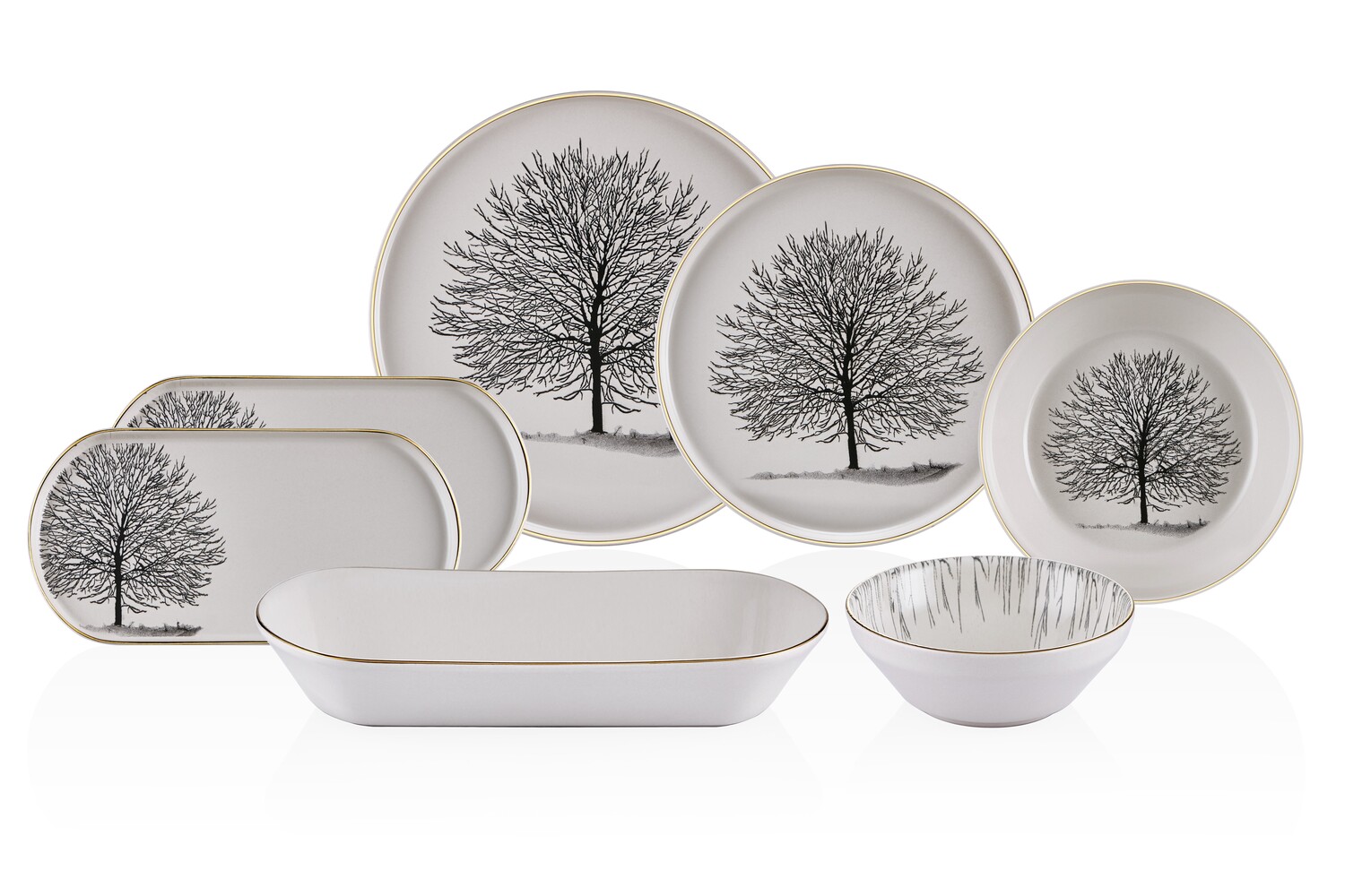 Σετ Πιάτων Κεραμικό Μπεζ-χρυσό NEVA - N3220 - Εκθεσιακό (STOCK ...